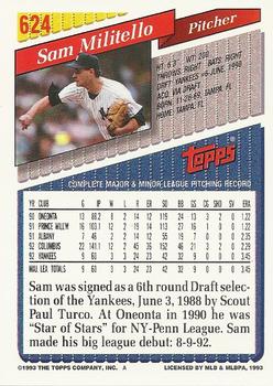 1993 Topps - Gold #624 Sam Militello | Trading Card Database