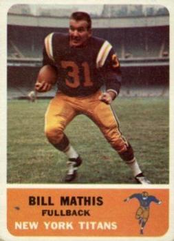 1962 Fleer #62 Bill Mathis | Trading Card Database