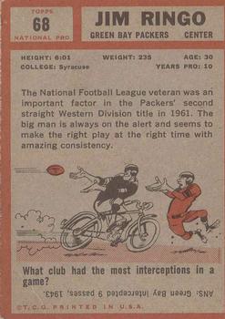 1962 Topps #68 Jim Ringo | Trading Card Database