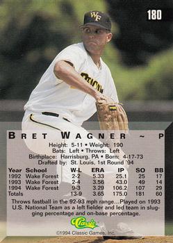 1994 Classic Four Sport #180 Bret Wagner | Trading Card Database